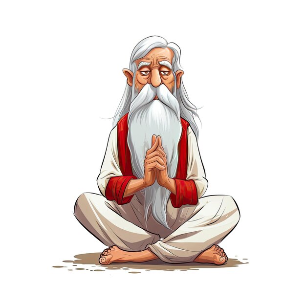Premium AI Image | An elderly man meditating in a peaceful lotus position Premium AI Image | An elderly man meditating in a peaceful lotus position