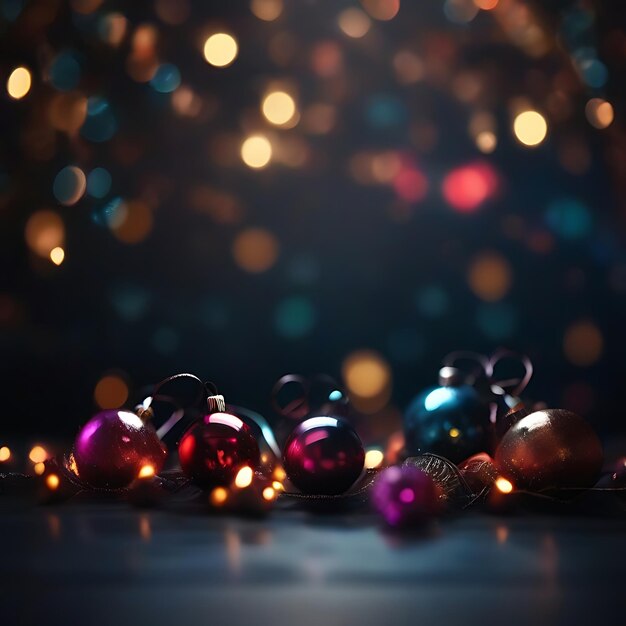 Premium AI Image | Elegant dark light color Bokeh christmas background AI Premium AI Image | Elegant dark light color Bokeh christmas background AI