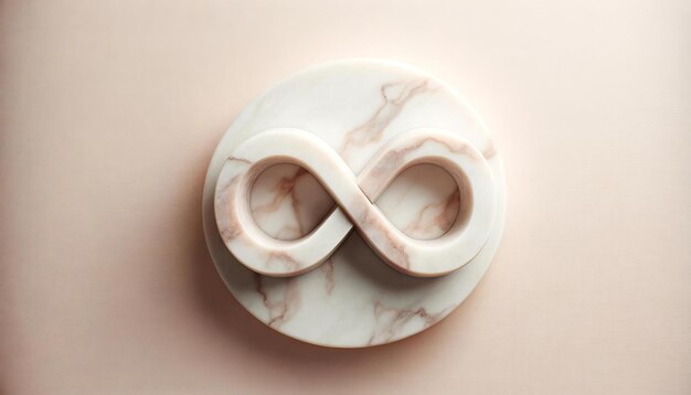 Premium Photo | Elegant marble infinity sculpture on a muted background Premium Photo | Elegant marble infinity sculpture on a muted background