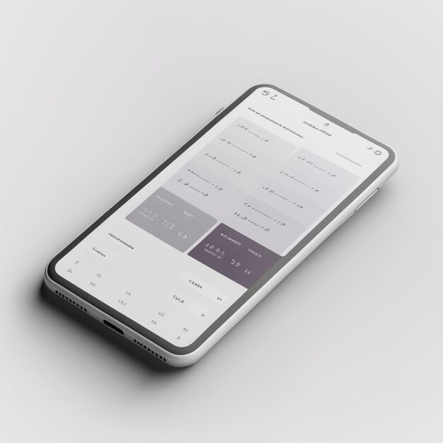 Elegant Mobile App Mockup Showcasing NatureInspired Design on a ... Elegant Mobile App Mockup Showcasing NatureInspired Design on a ...