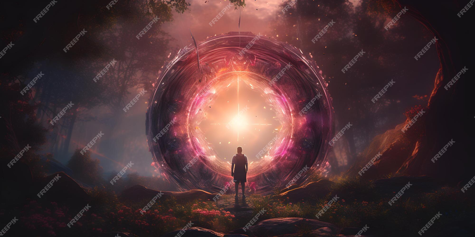 Premium Photo | Embark on a mystical journey through an ethereal portal ... Premium Photo | Embark on a mystical journey through an ethereal portal ...