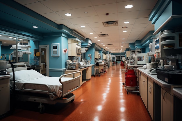 Premium Ai Image Emergency Room Er A Bustling Hospital Area Where