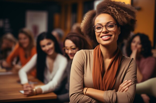 Premium AI Image | Empowering Workplace Women Generative AI Premium AI Image | Empowering Workplace Women Generative AI