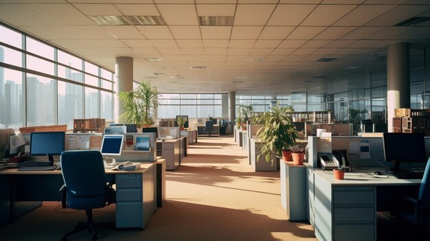 Premium AI Image | Empty office Generative AI Premium AI Image | Empty office Generative AI