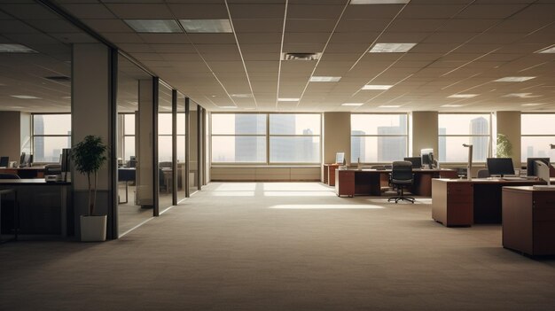 Premium Photo | Empty office Generative AI Premium Photo | Empty office Generative AI