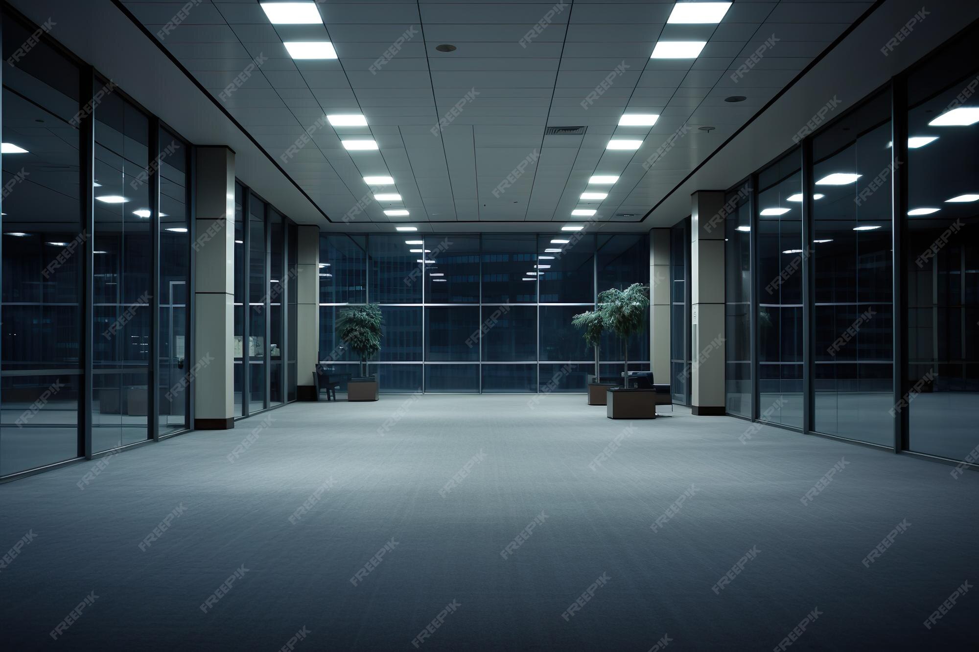 Premium AI Image | empty workspace offices Premium AI Image | empty workspace offices