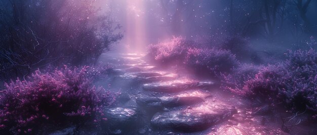 Premium Photo | Enchanted path through magical forest background Premium Photo | Enchanted path through magical forest background
