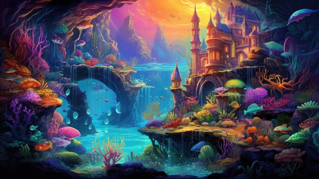 Premium Photo | Enchanted Undersea Realm Premium Photo | Enchanted Undersea Realm