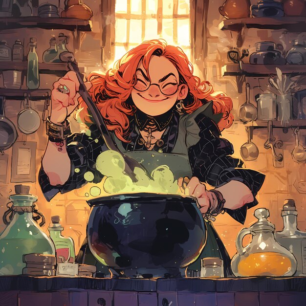 Enchanting Alchemy The Art of Potion Making | Premium AI-generated image Enchanting Alchemy The Art of Potion Making | Premium AI-generated image