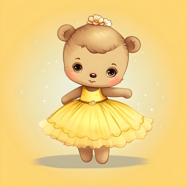 Premium AI Image | Enchanting bear ballerina scene Premium AI Image | Enchanting bear ballerina scene
