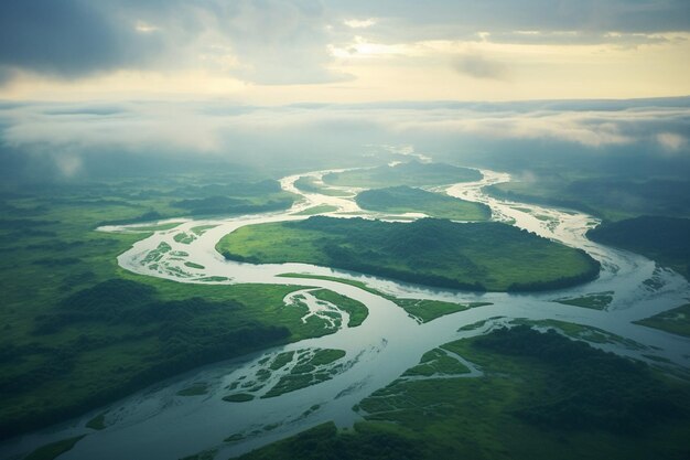 Premium Photo | Enchanting river deltas with intricate patterns of ... Premium Photo | Enchanting river deltas with intricate patterns of ...