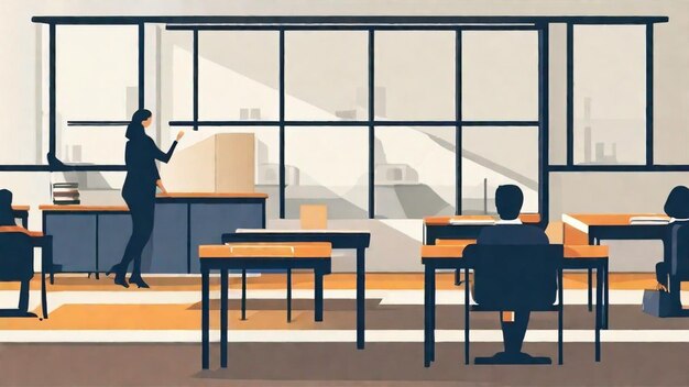 Premium Photo | Engaging classroom environment Premium Photo | Engaging classroom environment