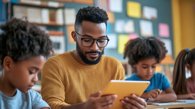 Engaging Classroom Interaction Teacher Assisting Students with Digital ... Engaging Classroom Interaction Teacher Assisting Students with Digital ...