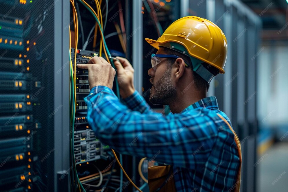 Premium Photo | Engineer troubleshooting network connectivity issues in ... Premium Photo | Engineer troubleshooting network connectivity issues in ...