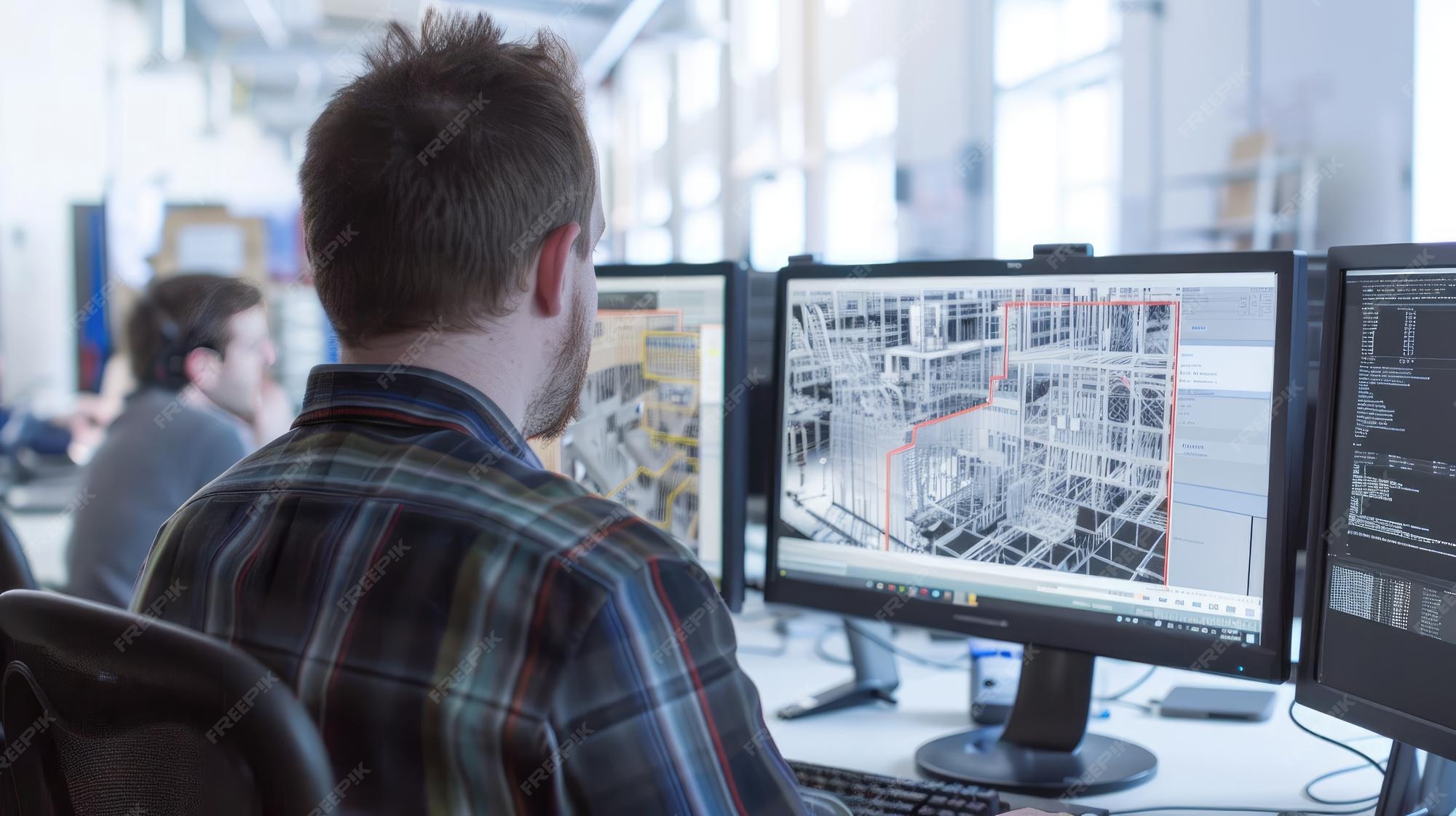 Engineer use BIM dashboard showing realtime construction analytics ... Engineer use BIM dashboard showing realtime construction analytics ...
