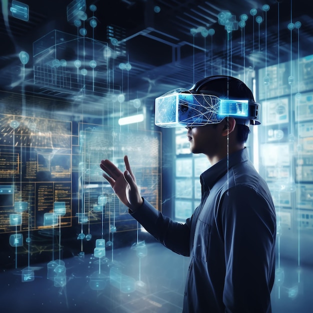 Premium Photo | Engineering use augmented mixed virtual reality ... Premium Photo | Engineering use augmented mixed virtual reality ...