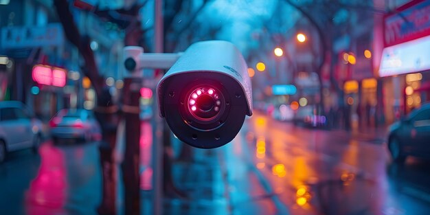 Premium Photo | Enhancing City Street Security with CCTV Camera and ... Premium Photo | Enhancing City Street Security with CCTV Camera and ...