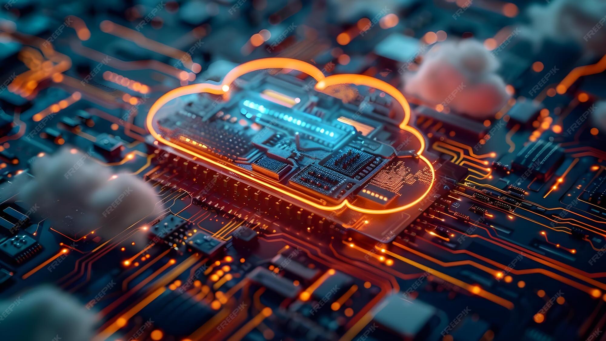 Premium Photo Enhancing Cloud Security With Visible Firewalls