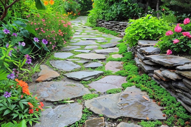 Premium Photo | Enhancing garden pathways ar generative ai Premium Photo | Enhancing garden pathways ar generative ai