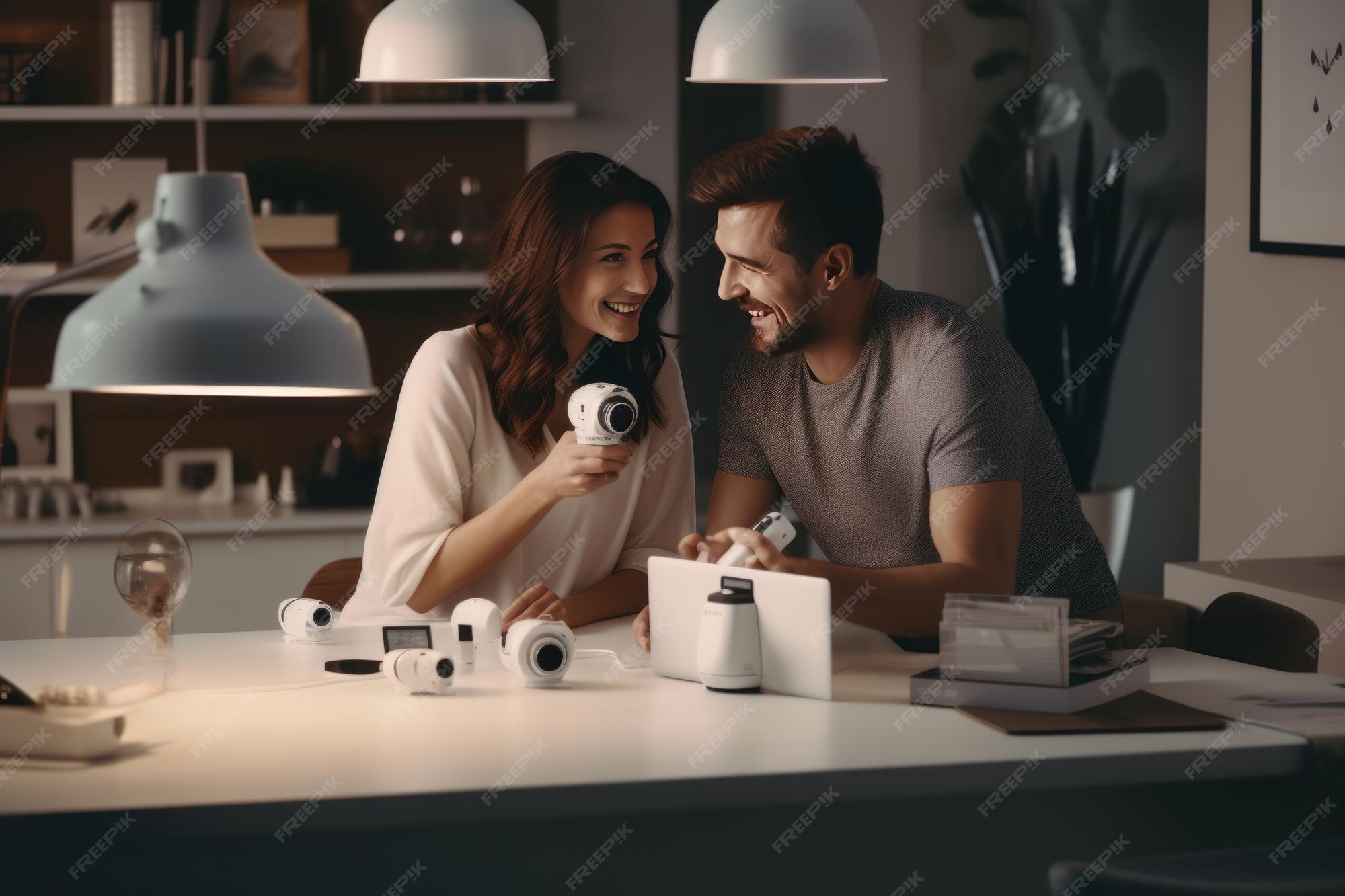 Premium Photo | Enhancing Home Security TechnoSavvy Couple Installs ... Premium Photo | Enhancing Home Security TechnoSavvy Couple Installs ...