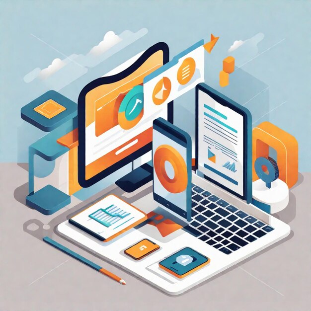 Enhancing Website Performance | Premium AI-generated image Enhancing Website Performance | Premium AI-generated image