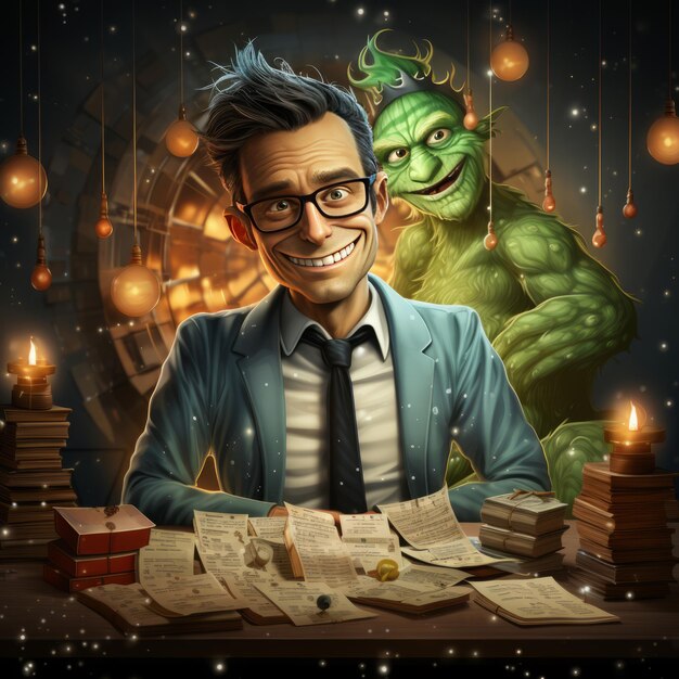 Premium Photo | The Enigmatic Charm of the Smiling Statistician Grinch ... Premium Photo | The Enigmatic Charm of the Smiling Statistician Grinch ...