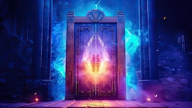 Premium AI Image | Enigmatic Threshold Generative AI Premium AI Image | Enigmatic Threshold Generative AI