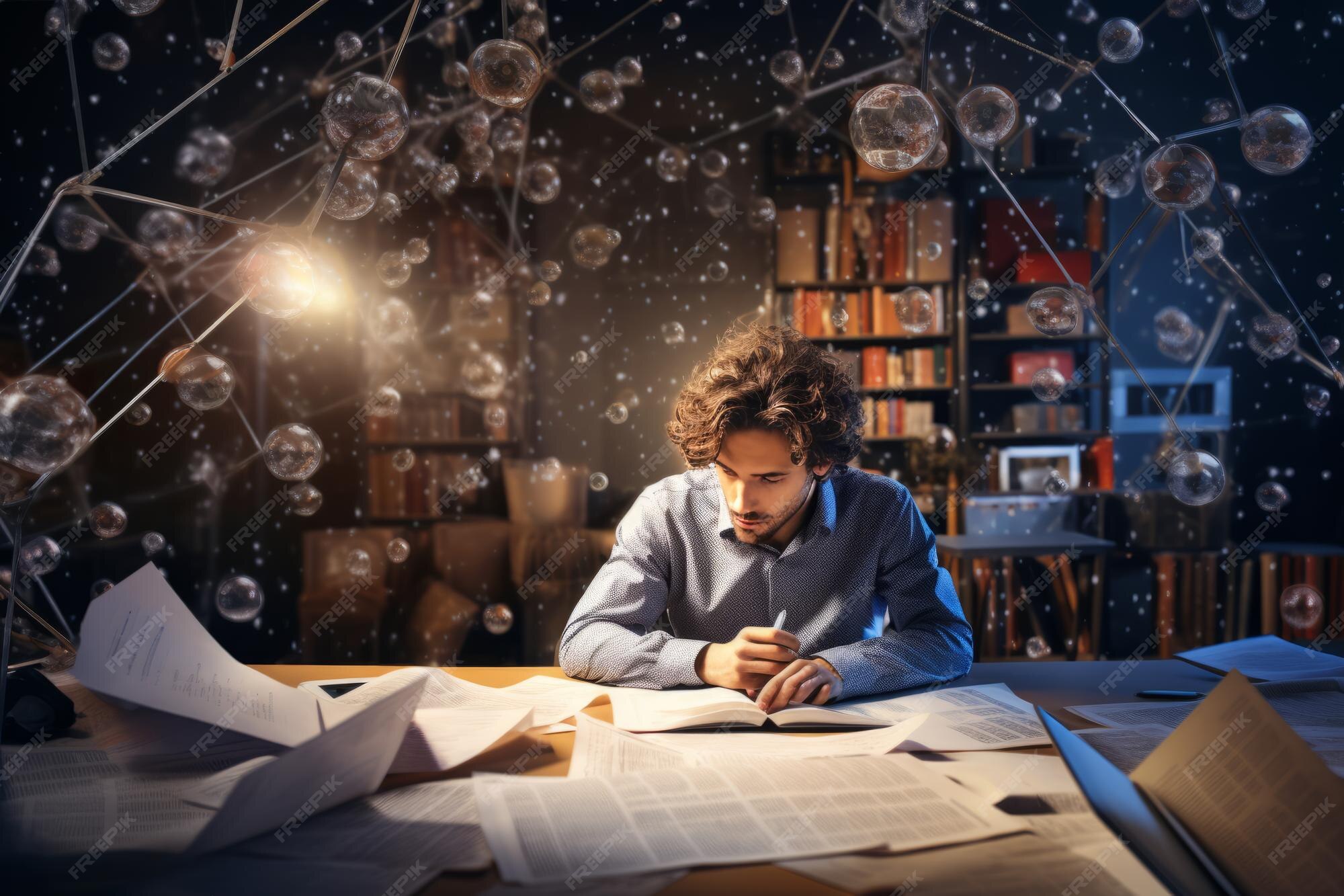 Premium Photo | The Enigmatic World of a Young Mathematician Unraveling ... Premium Photo | The Enigmatic World of a Young Mathematician Unraveling ...