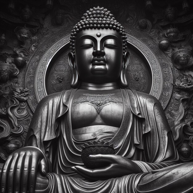 Enlightened Buddha Statue | Premium AI-generated image Enlightened Buddha Statue | Premium AI-generated image
