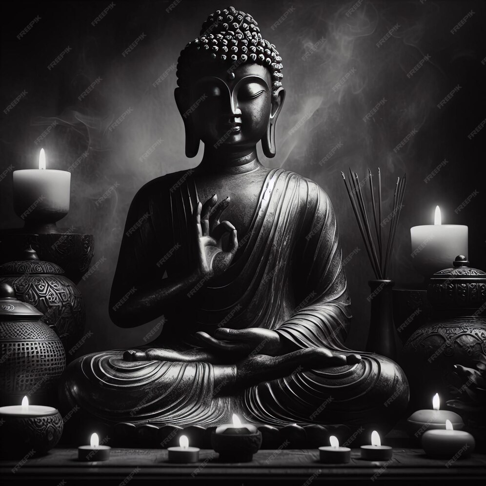 Enlightened Buddha Statue | Premium AI-generated image Enlightened Buddha Statue | Premium AI-generated image