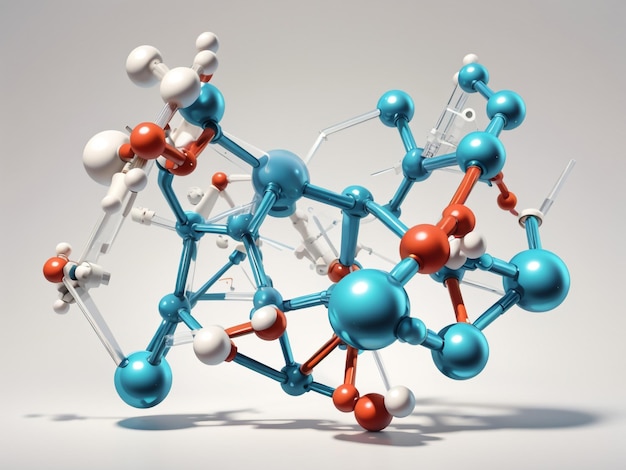 Premium Ai Image Ethereal Chemistry 3d Flat Model Of Ethyl Formate