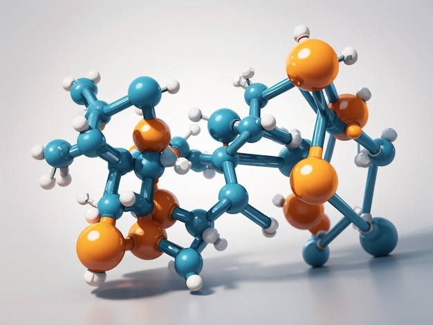 Premium Ai Image Ethereal Chemistry 3d Flat Model Of Ethyl Formate