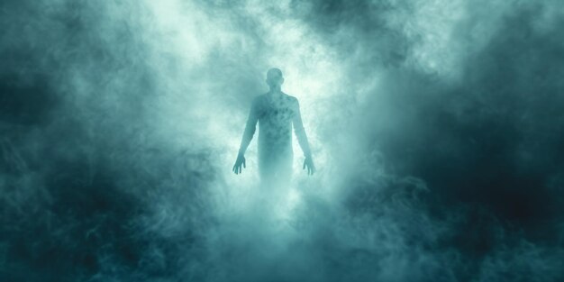 Premium Photo | Ethereal Figure With Outstretched Hand Emerges From ... Premium Photo | Ethereal Figure With Outstretched Hand Emerges From ...