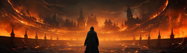 Premium Photo | Ethereal ghost knight standing before the gates of a ... Premium Photo | Ethereal ghost knight standing before the gates of a ...