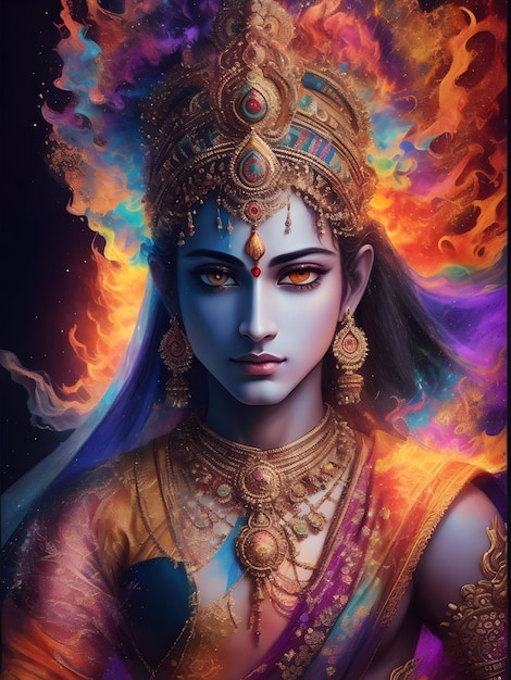 Premium AI Image | Ethereal Lord Krishna HyperRealistic 3D Artwork in ... Premium AI Image | Ethereal Lord Krishna HyperRealistic 3D Artwork in ...
