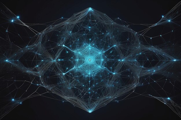 Premium Photo | Ethereal Neural Network Pulsating in a Virtual Void Interconnected Nodes ...