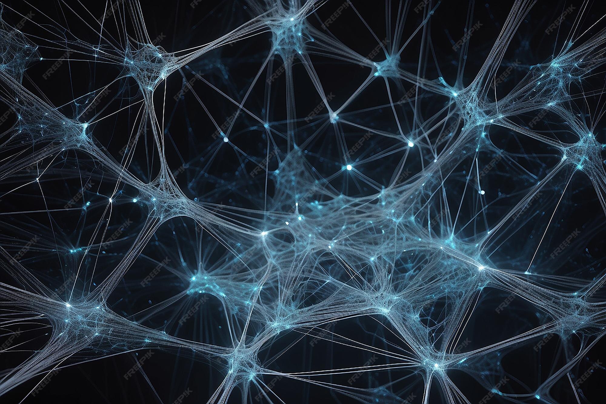 Premium Ai Image Ethereal Neural Network Pulsating In A Virtual Void Interconnected Nodes