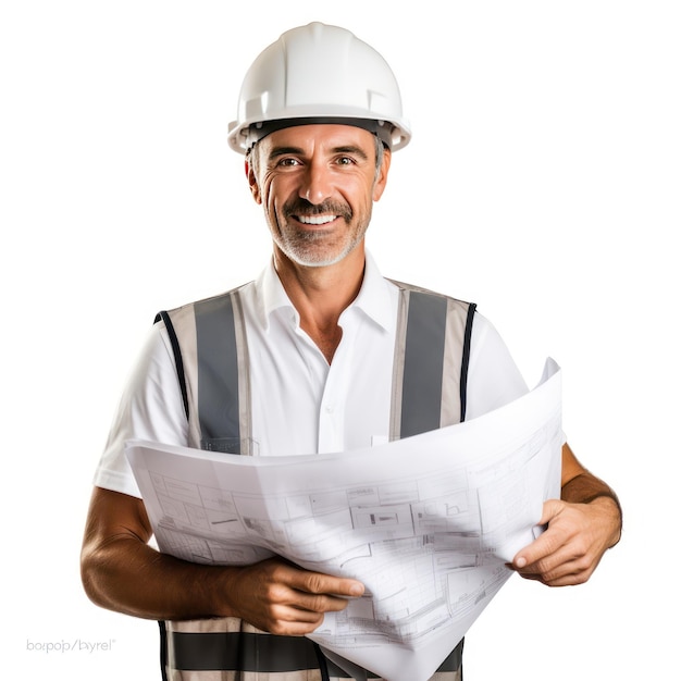 Expert French Architect with Blueprint and Hard Hat | Premium AI ... Expert French Architect with Blueprint and Hard Hat | Premium AI ...