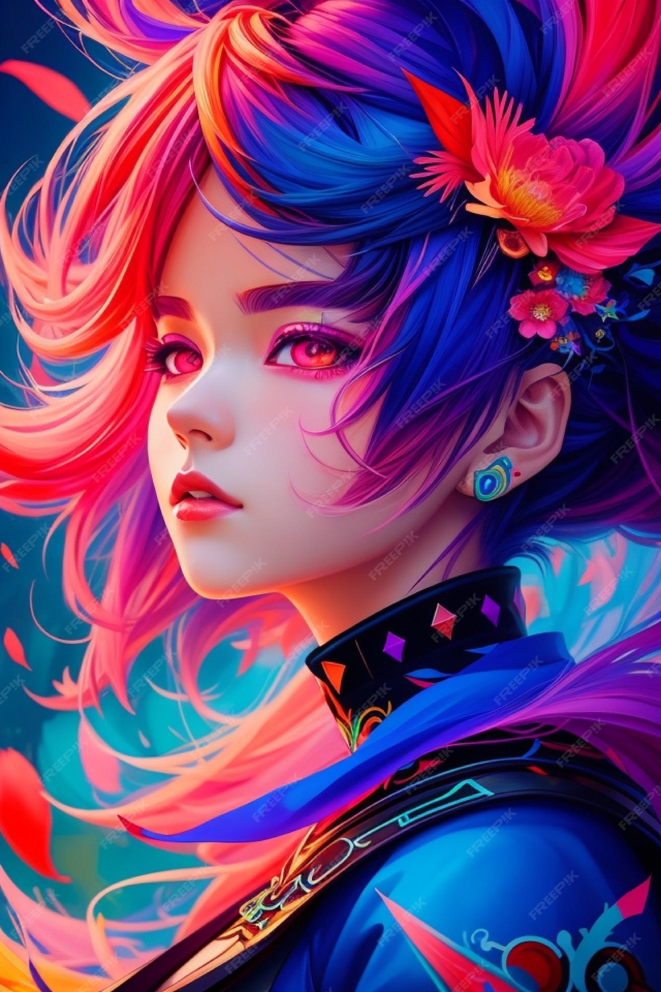 Premium AI Image | Explore a universe teeming with anime girls where ... Premium AI Image | Explore a universe teeming with anime girls where ...