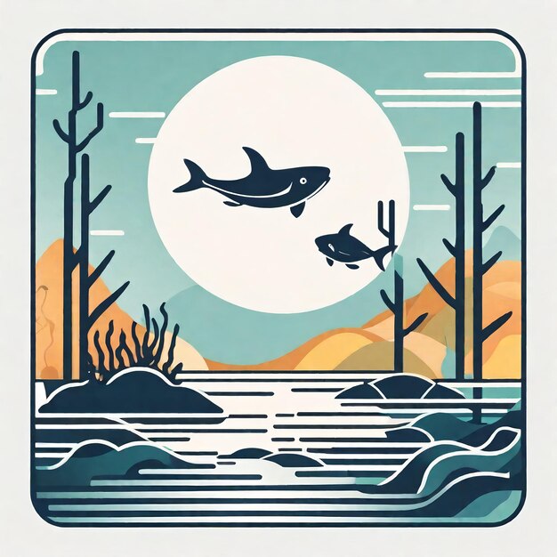 Premium AI Image | Exploring Aquatic Habitats Premium AI Image | Exploring Aquatic Habitats