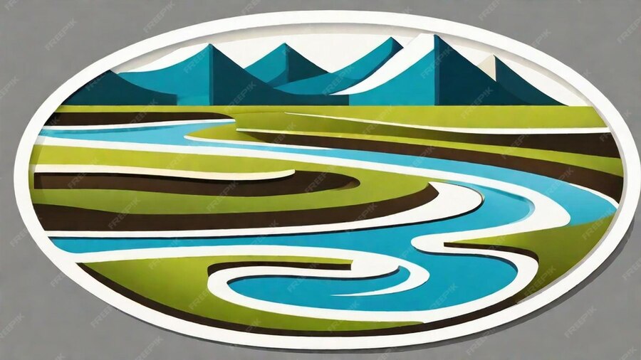 Premium AI Image | Exploring the Beauty of Meandering Rivers Premium AI Image | Exploring the Beauty of Meandering Rivers
