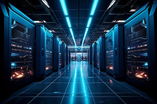 Premium Photo | Exploring the future futuristic high tech server racks Premium Photo | Exploring the future futuristic high tech server racks