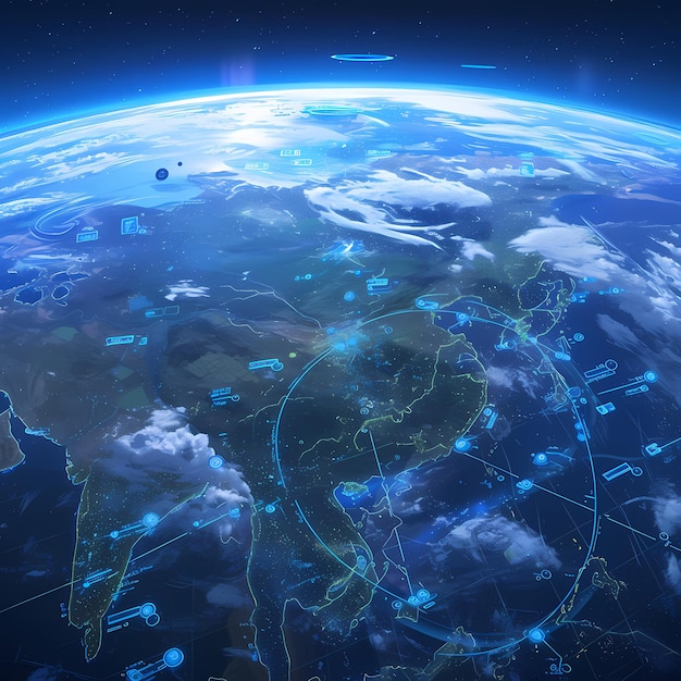 Premium Photo | Exploring the Future A Technological Vision of Global ... Premium Photo | Exploring the Future A Technological Vision of Global ...