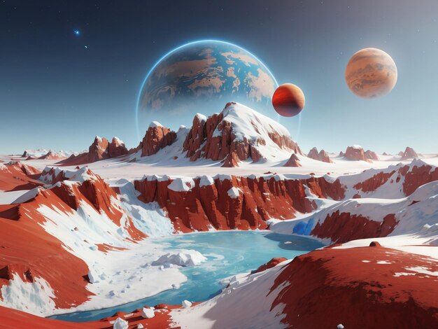 Premium Photo | Exploring Mars The Enigmatic Red Planet's South Polar ... Premium Photo | Exploring Mars The Enigmatic Red Planet's South Polar ...