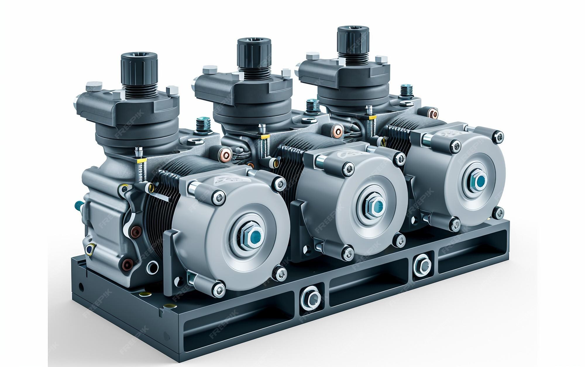 Premium Photo | Exploring the Power of Actuator Motors On White Background Premium Photo | Exploring the Power of Actuator Motors On White Background