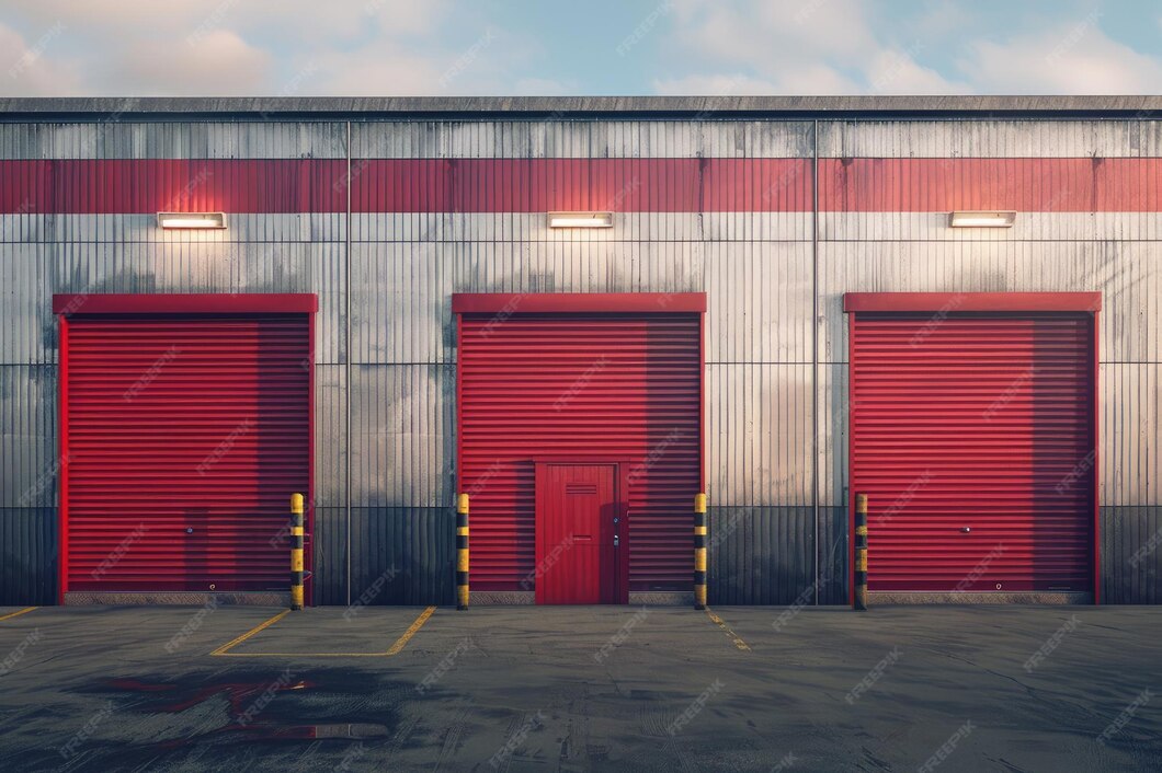 Premium Photo | Exterior of Self Storage Warehouse Facility Premium Photo | Exterior of Self Storage Warehouse Facility