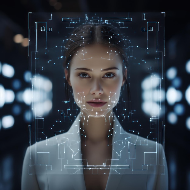 Premium Photo | Facial recognition software displayed on a computer screen Premium Photo | Facial recognition software displayed on a computer screen