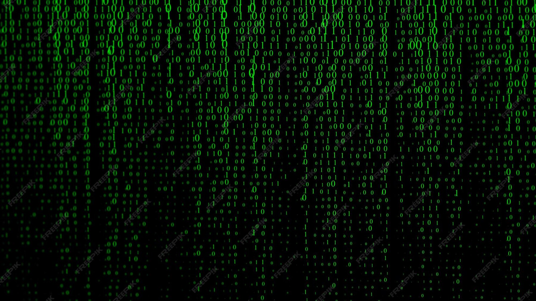 Premium Photo Falling Digits Of Binary Code Illustration Of The