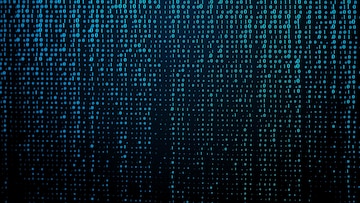 Premium Photo | Falling digits of binary code illustration of the ...