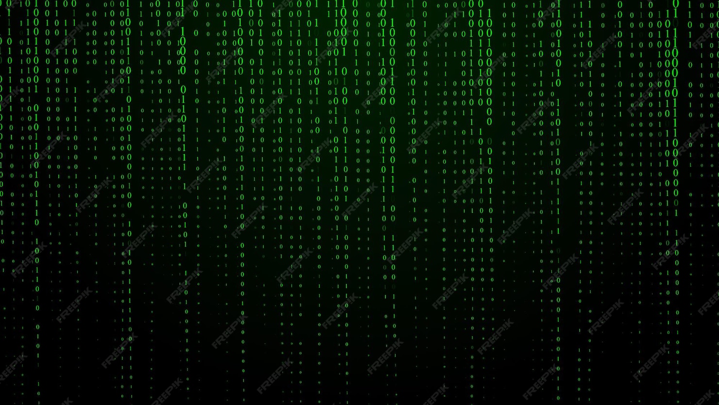 Premium Photo | Falling digits of binary code Illustration of the ...